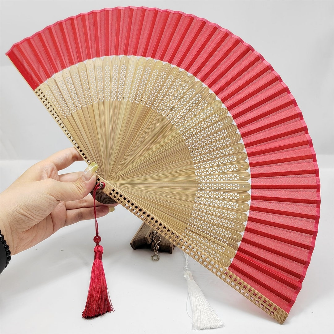 Chinese Bamboo Fan, Minimalism Folding Hand Held Fan, Party Favors ...