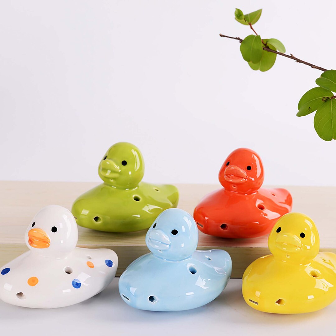6 Hole Alto C Colorful Duck Shape Ocarina, Unique and Innovative ...
