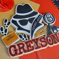 Secret Agent Cake Topper, Spy Cake Topper, Detective Cake Topper - Etsy