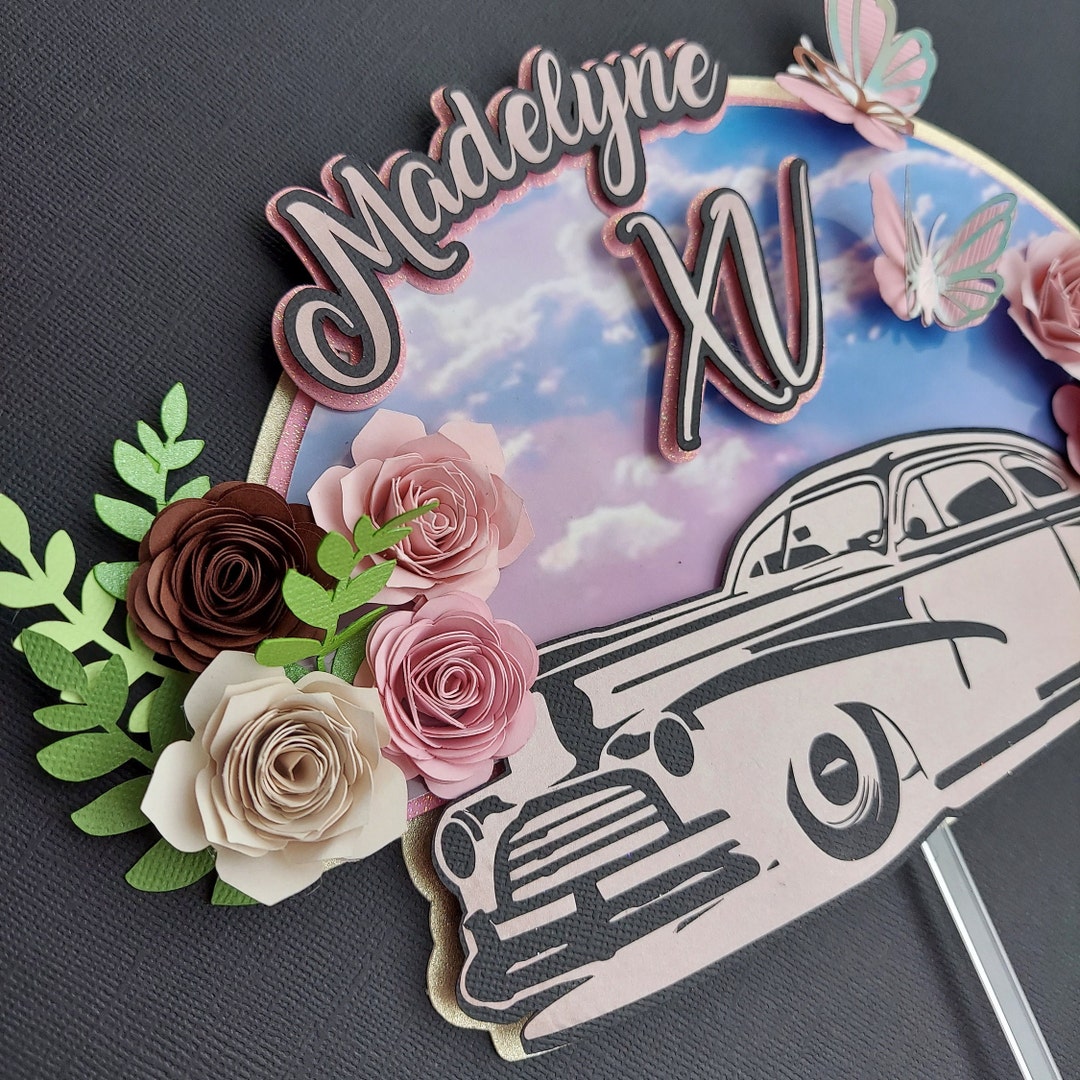 Lowrider, Oldies Cake Topper, Mexican Culture Cake Topper, Quinceñera ...