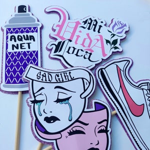 CENTERPIECES Lowrider, Mi Vida Loca Cupcake Toppers, Lowrider Theme ...