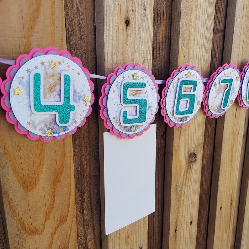 Space Milestone Banner Monthly Photo Banner Space Milestone - Etsy