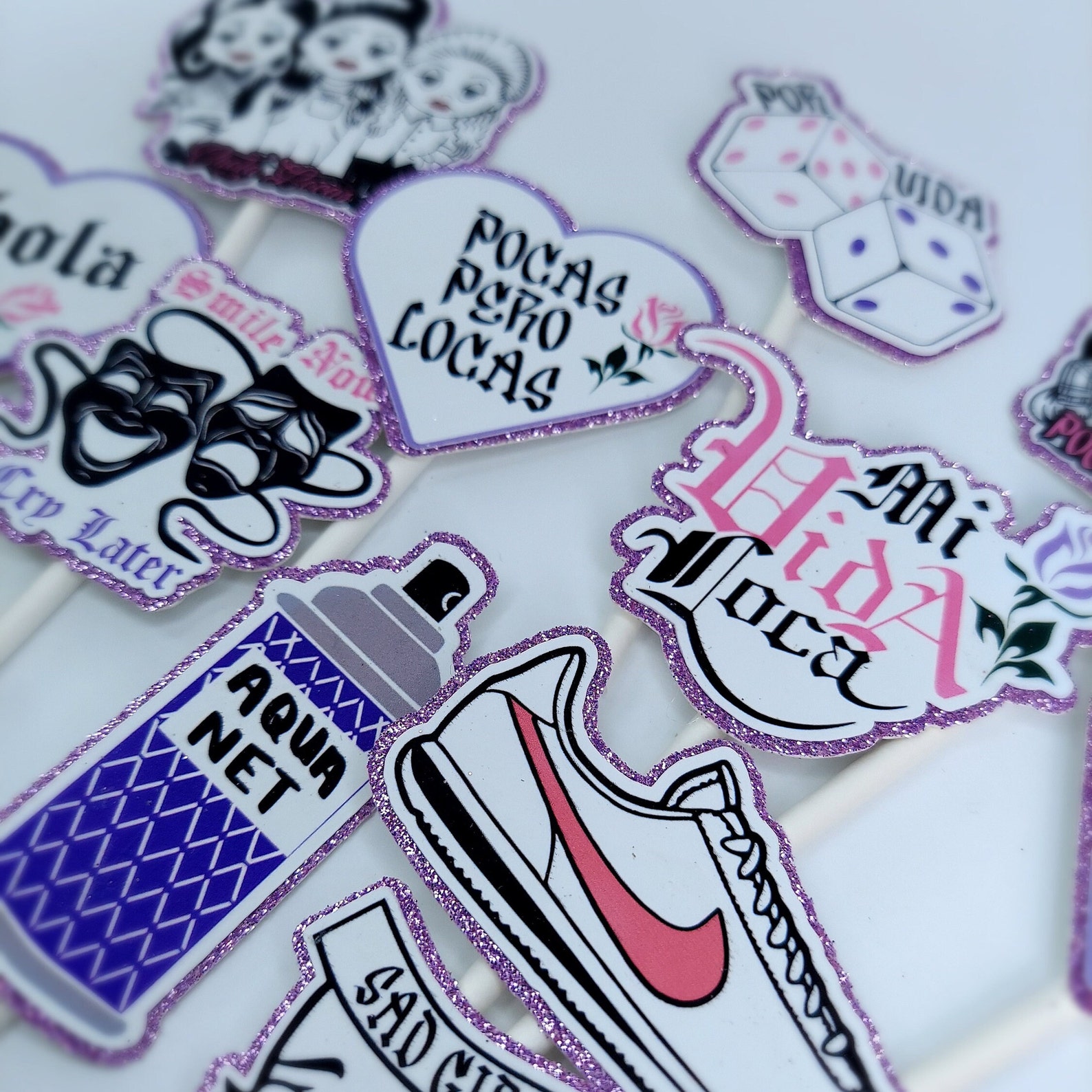 Lowrider, Mi Vida Loca Cupcake Toppers, Lowrider Theme Party, Chola ...