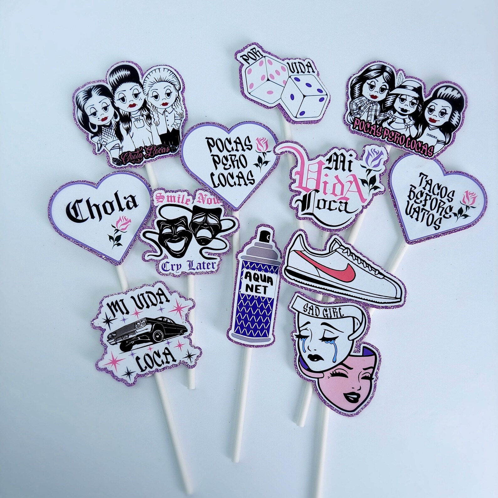 Lowrider Mi Vida Loca Cupcake Toppers Lowrider Theme Party - Etsy