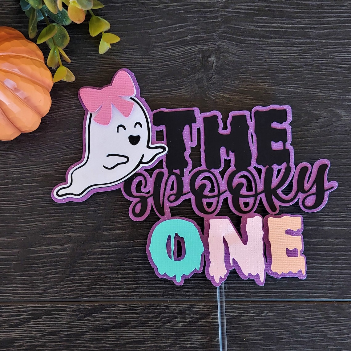 The Spooky One Birthday Halloween Cake Topper First Birthday - Etsy