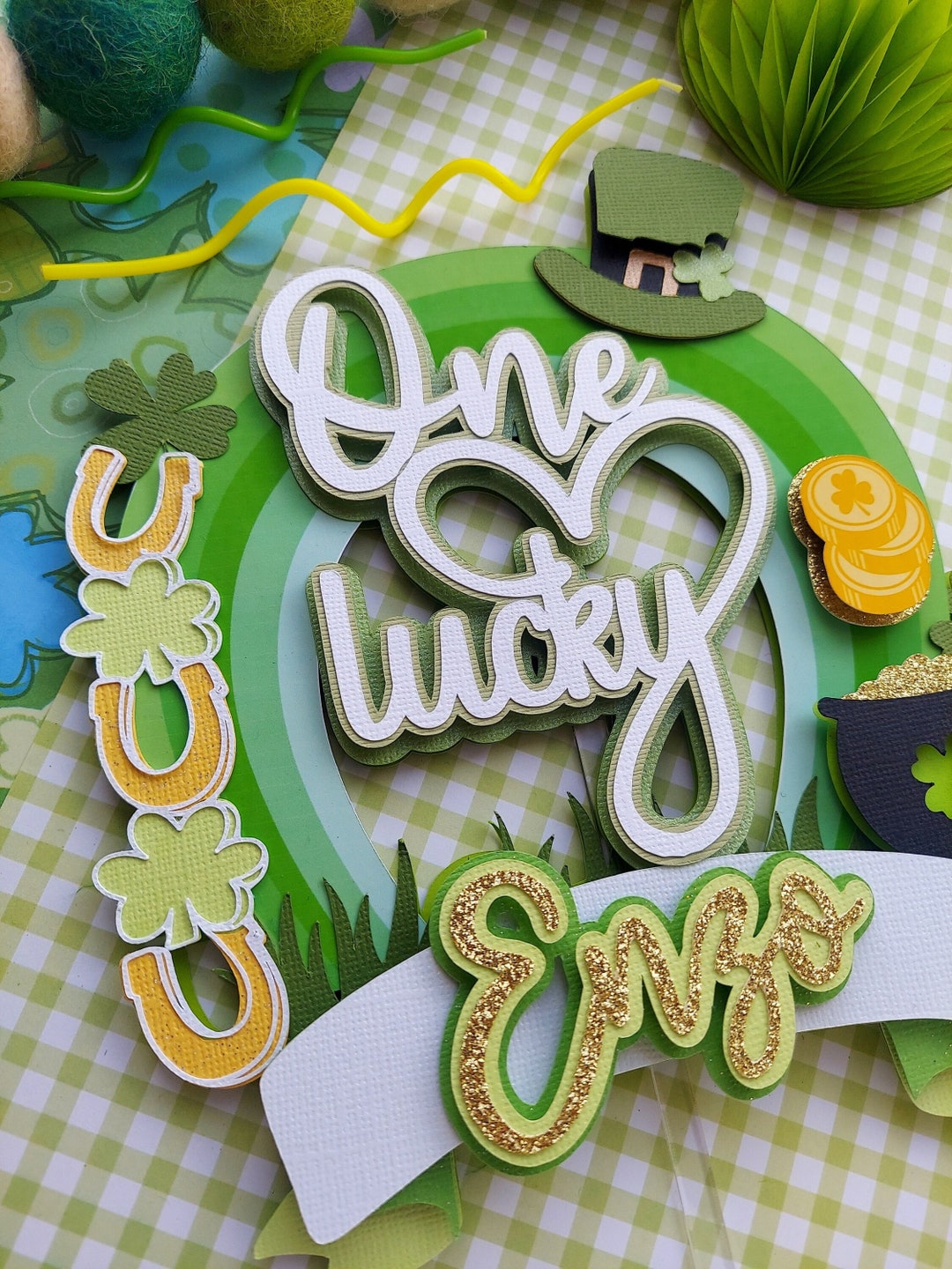 Lucky One Cake Topper, Lucky One Party, Boy St. Patricks, First ...