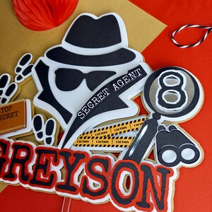Secret Agent Cake Topper, Spy Cake Topper, Detective Cake Topper - Etsy