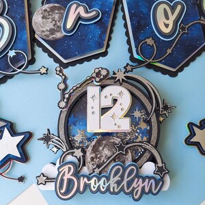 Night Sky Galaxy, Space Cake Topper, Galaxy Cake Topper, Outer Space ...