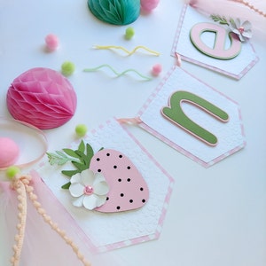 Berry First Birthday Banner, Strawberry Theme 1st Birthday, Berry Sweet ...