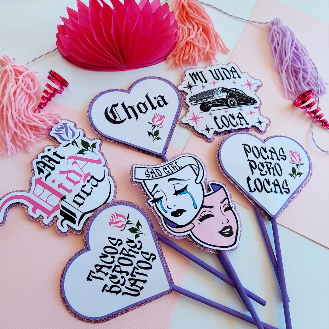 CENTERPIECES Lowrider, Mi Vida Loca Cupcake Toppers, Lowrider Theme ...
