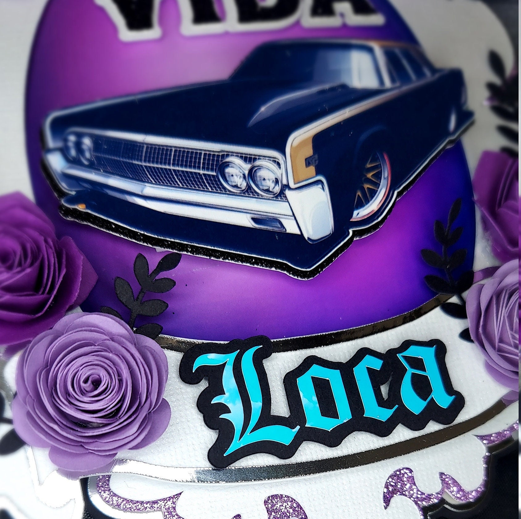 Mi Vida Loca Lowrider Oldies Cake Topper-mexican Culture - Etsy