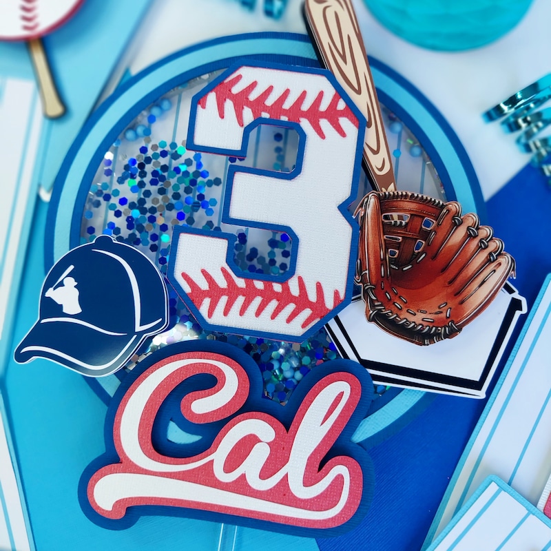 Baseball Cake Topper - Etsy