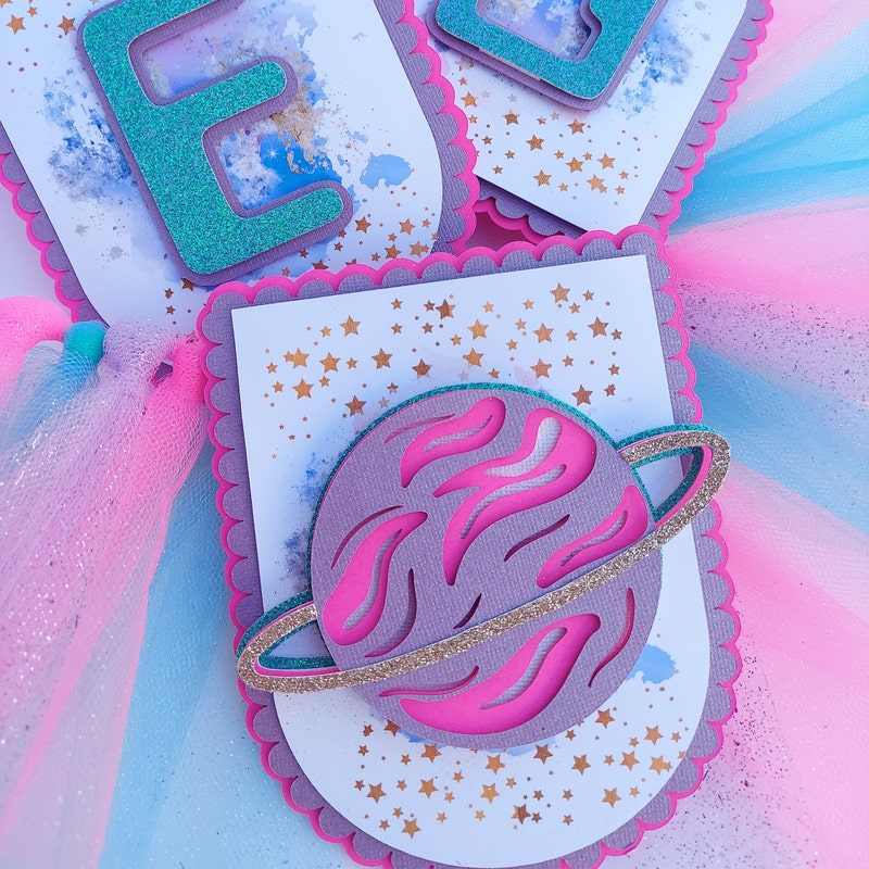 Galaxy Birthday Banner - Etsy