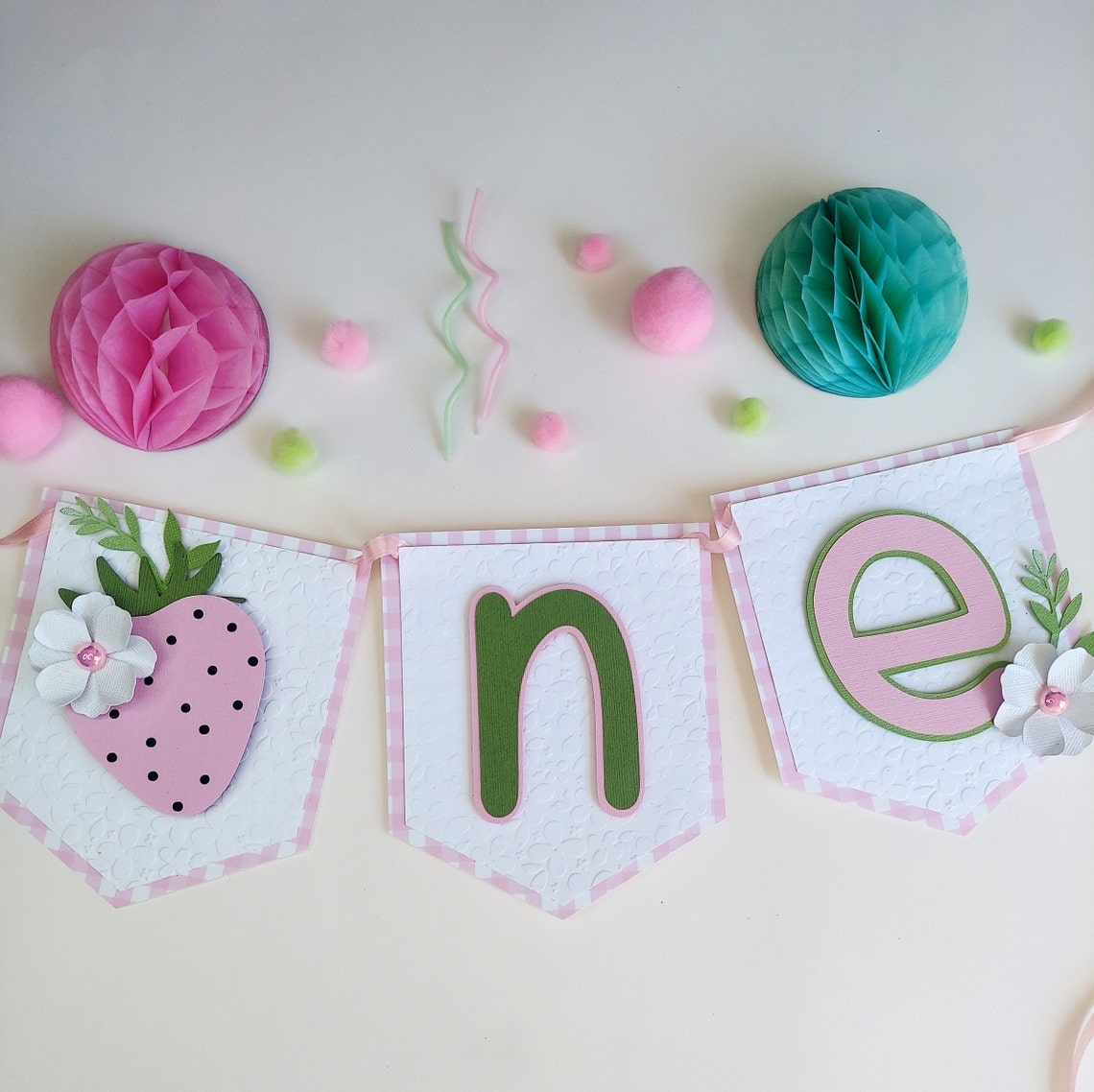Berry First Birthday Banner, Strawberry Theme 1st Birthday, Berry Sweet ...