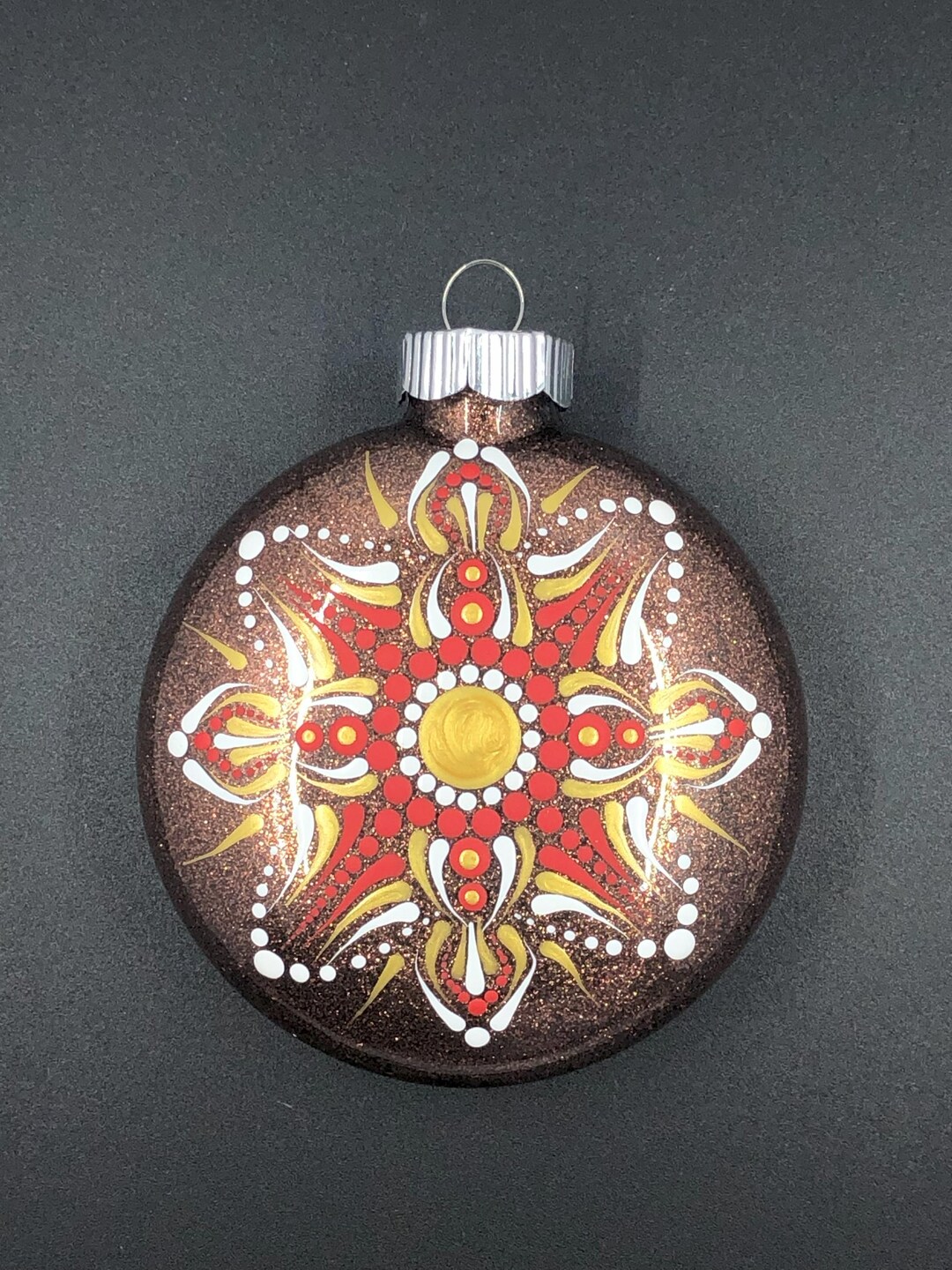 Large Disc Dot Mandala Ornament - Etsy