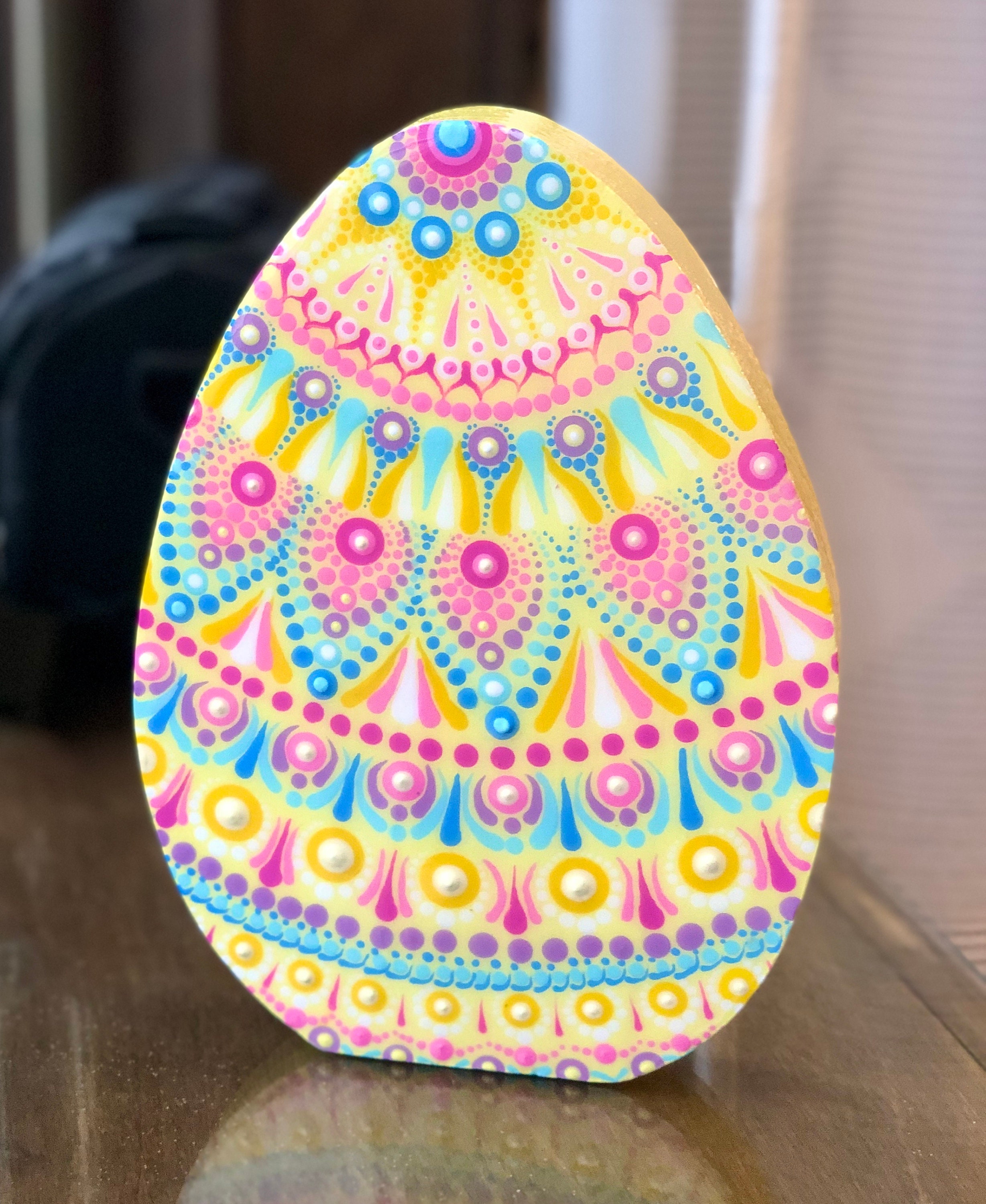 Dot Mandala Easter Egg Decor - Etsy