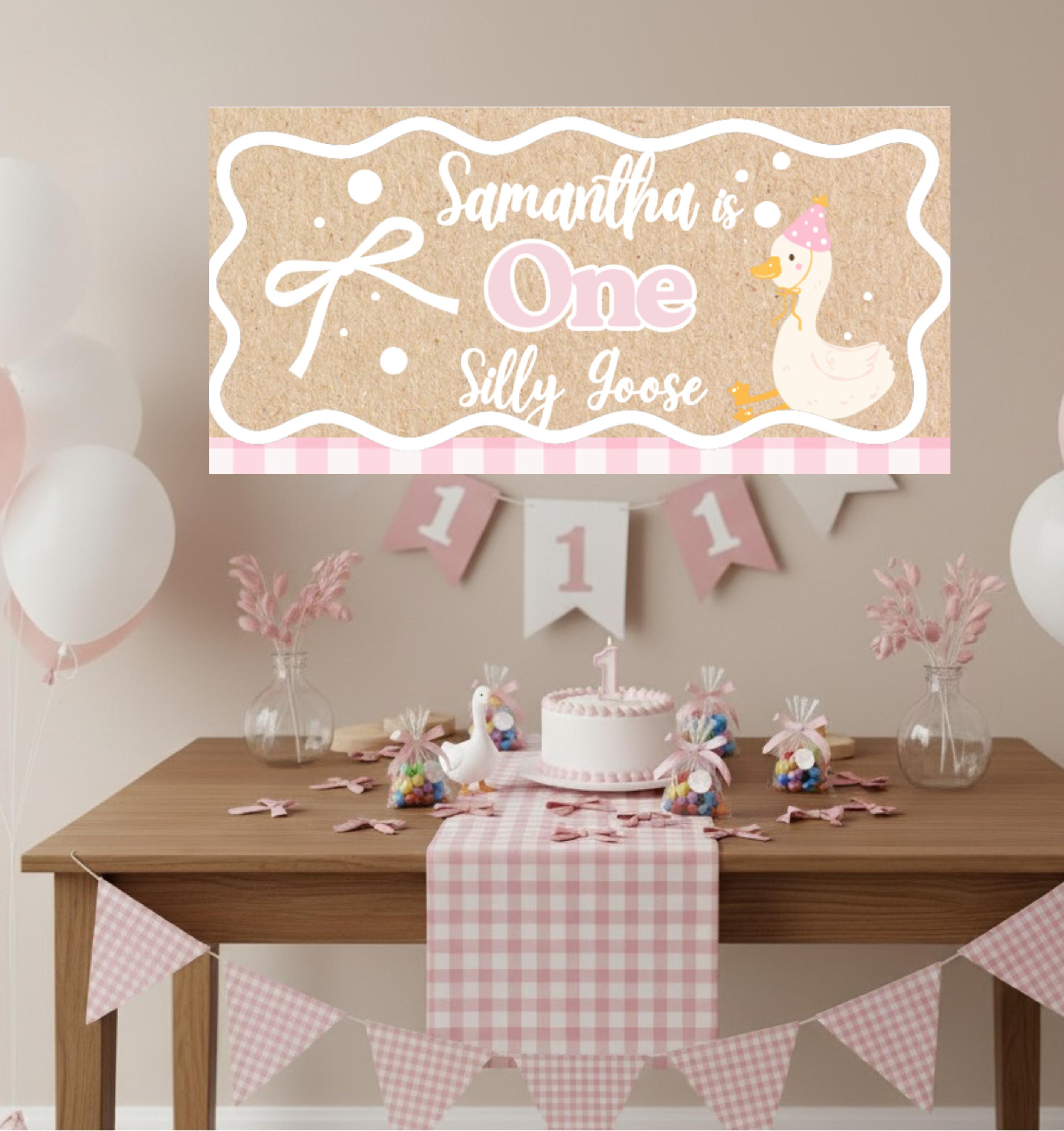 Silly Goose Birthday Banner | Canva Template - Etsy