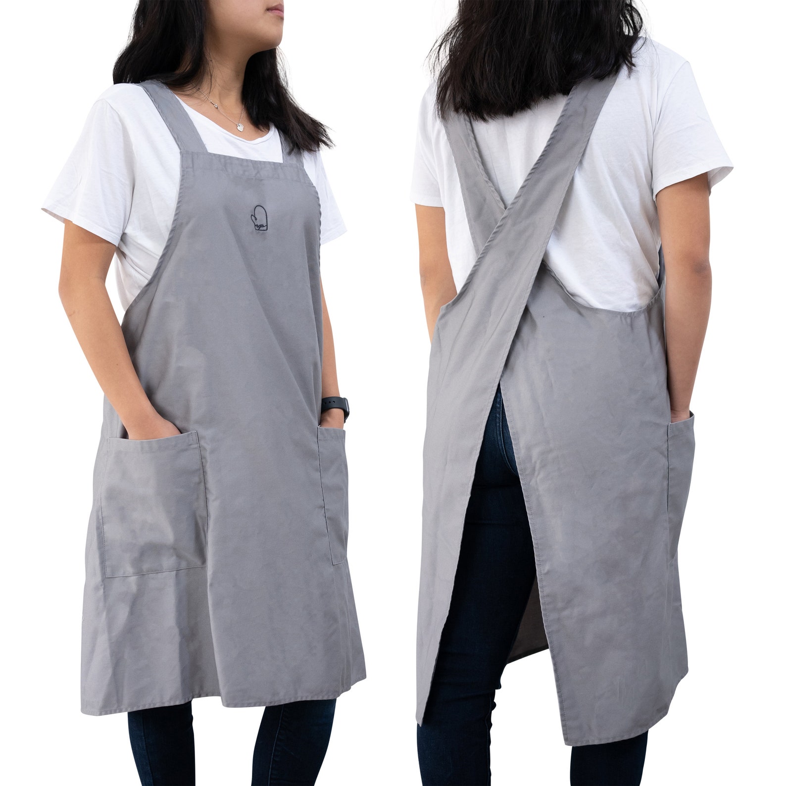 Pinafore Apron Unisex Apron Smock Apron Dress Japanese - Etsy