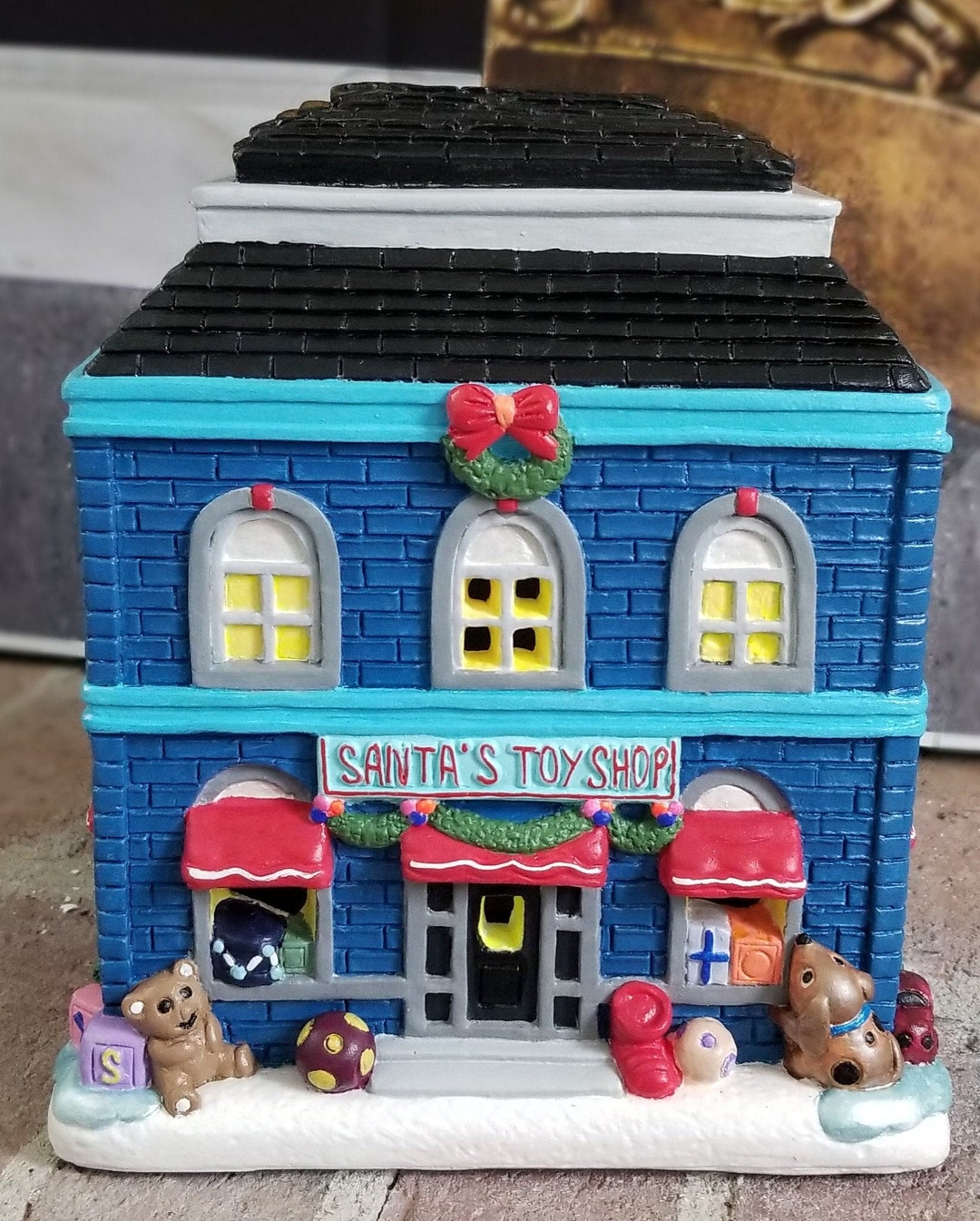 Santa's Workshop Ceramic Village - Etsy