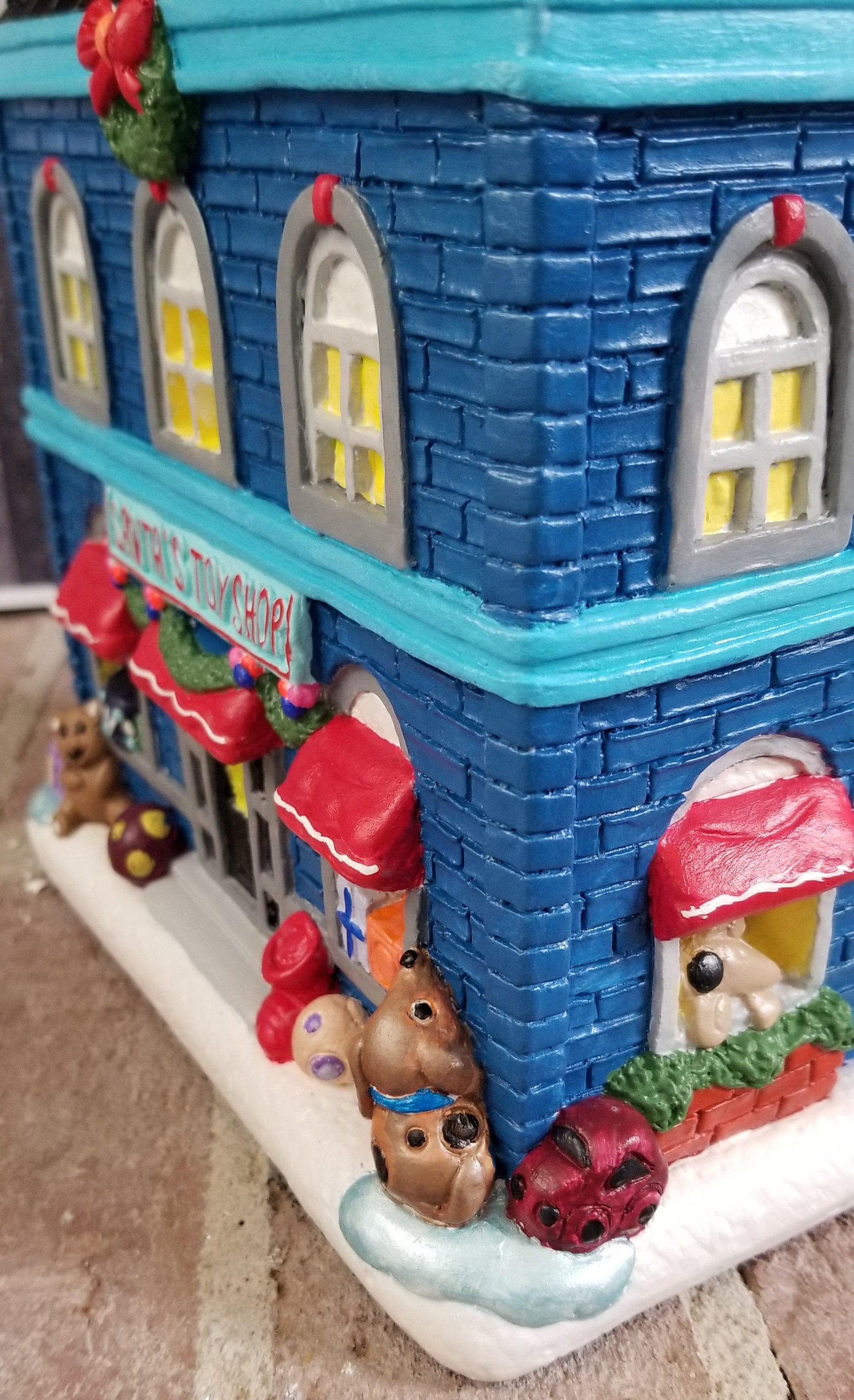 Santa's Workshop Ceramic Village - Etsy