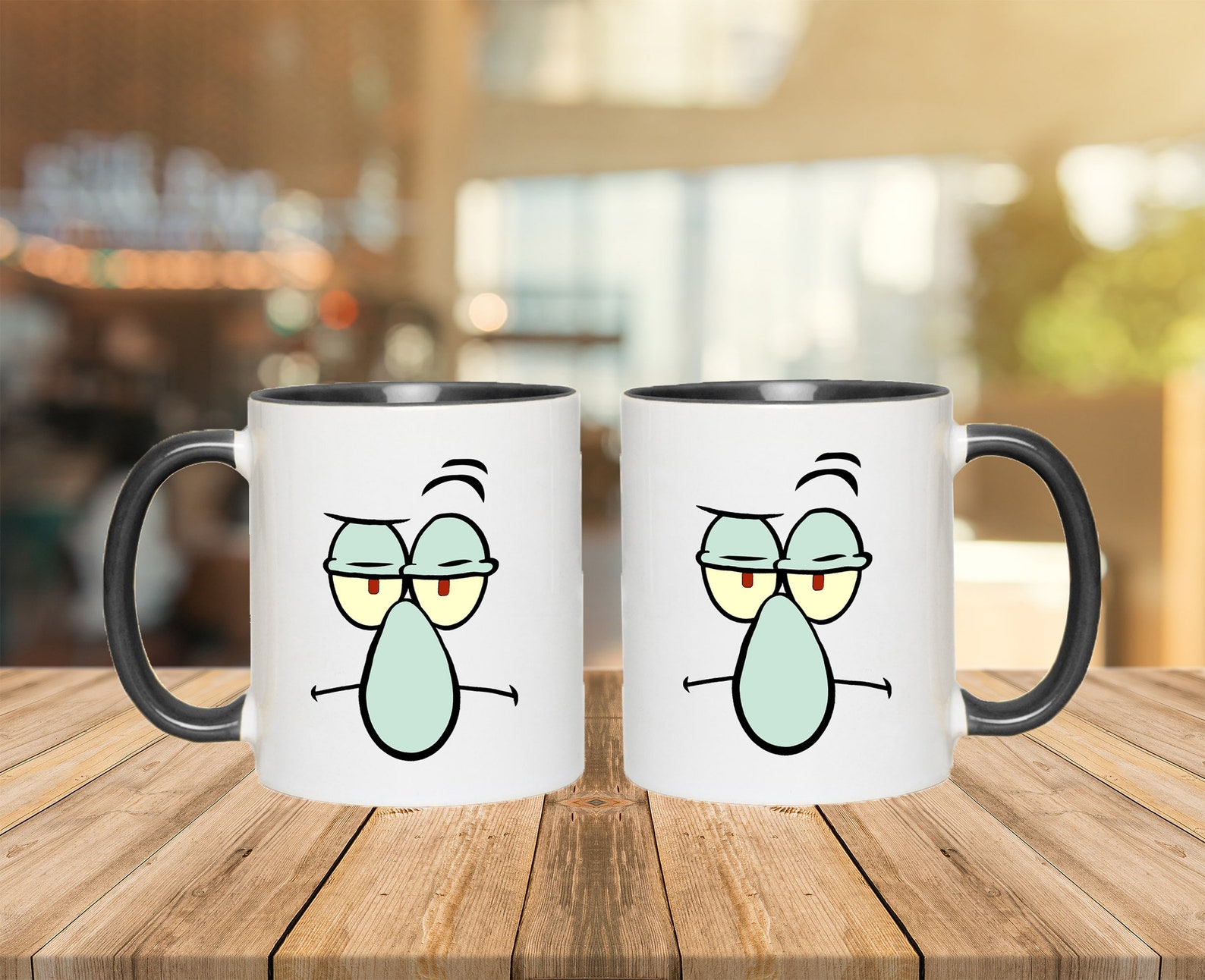 Squidward Tentacles Coffee Mug Spongebob Tea Cup American | Etsy