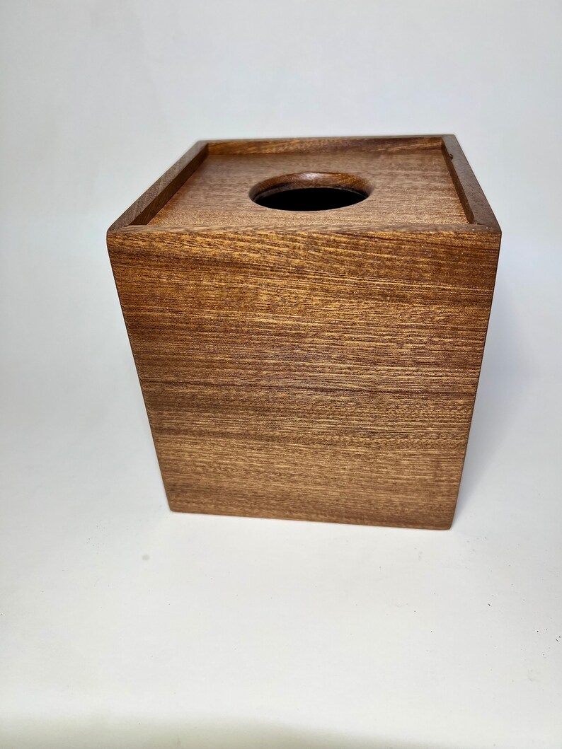 Wood Tissue Box, Sapiele Tissue Box, Handmade Wood Gift, Birthday Gift ...