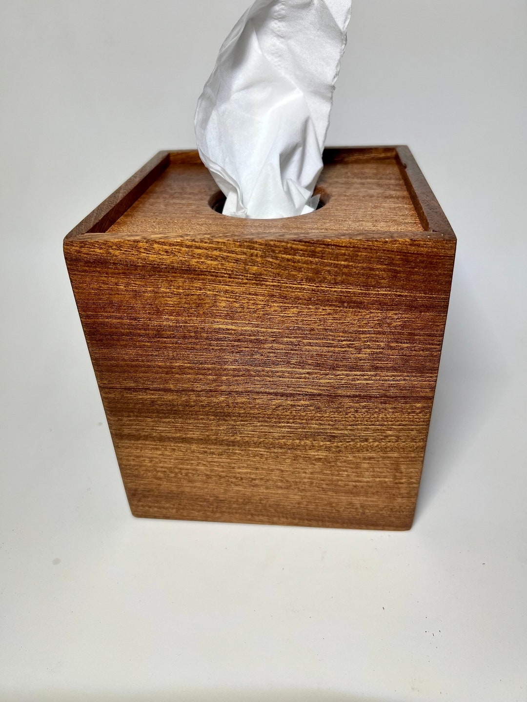 Wood Tissue Box, Sapiele Tissue Box, Handmade Wood Gift, Birthday Gift ...