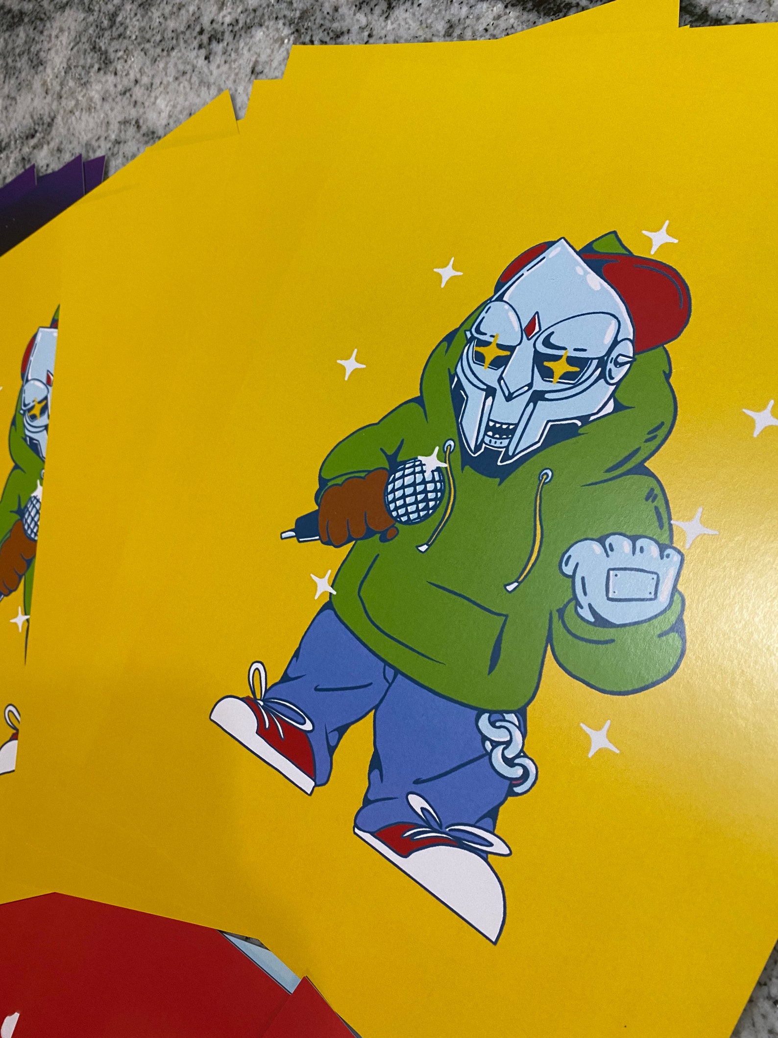 MF DOOM Cartoon Art Print - Etsy