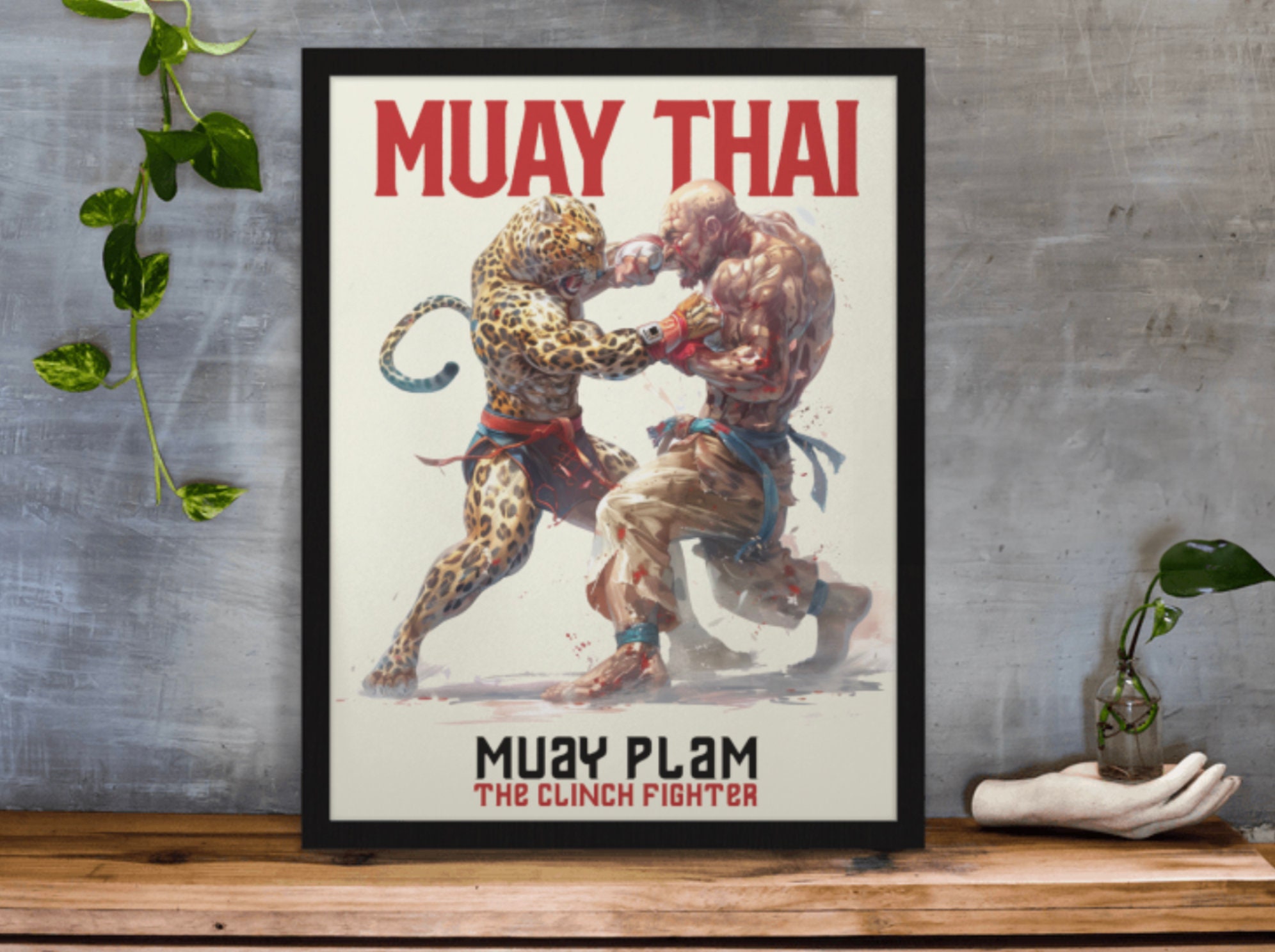 Muay Thai Animal Series: Muay Plam - Etsy