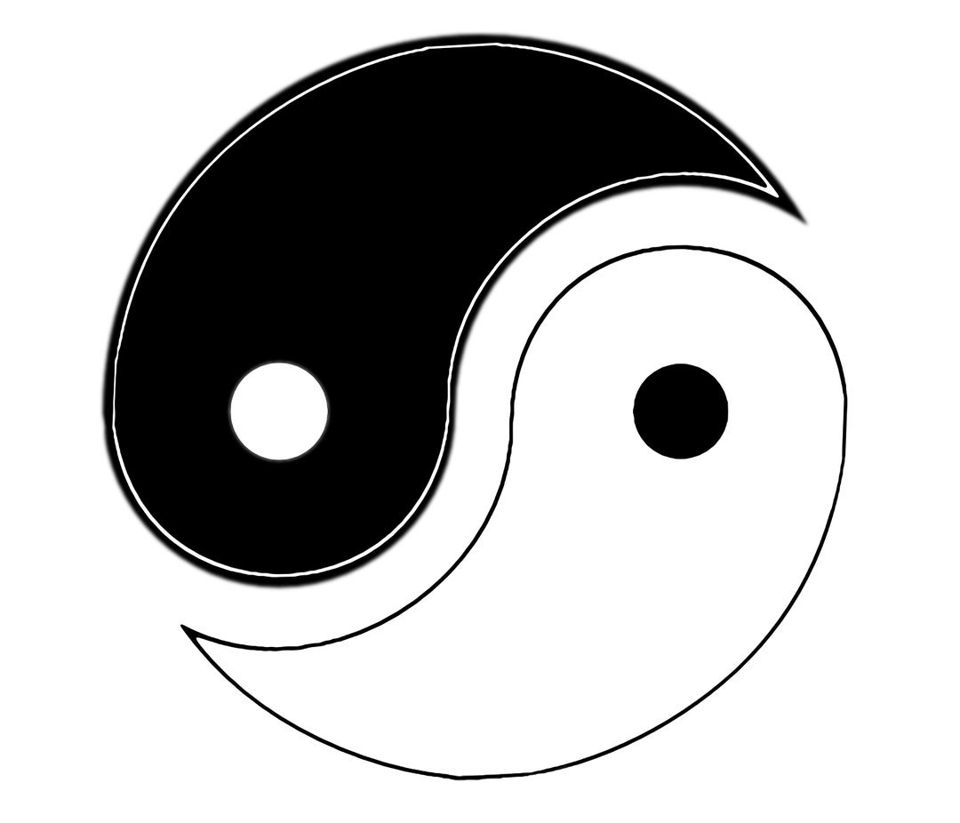 Black White, YIN YANG, Svg, PNG, Yin Yang, Tao, Wall Art, Yin and Yang ...