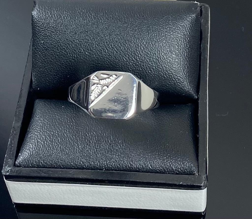Mens Sterling Silver Signet Ring - Etsy