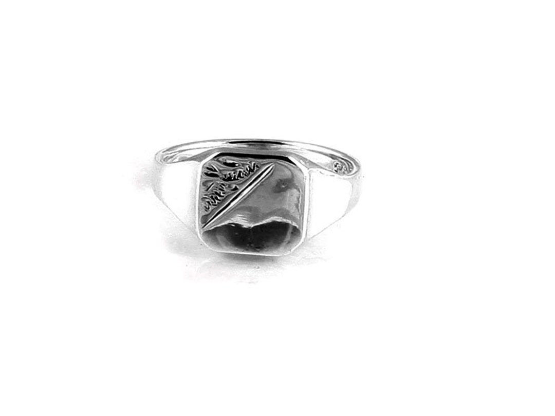 Mens Sterling Silver Signet Ring - Etsy