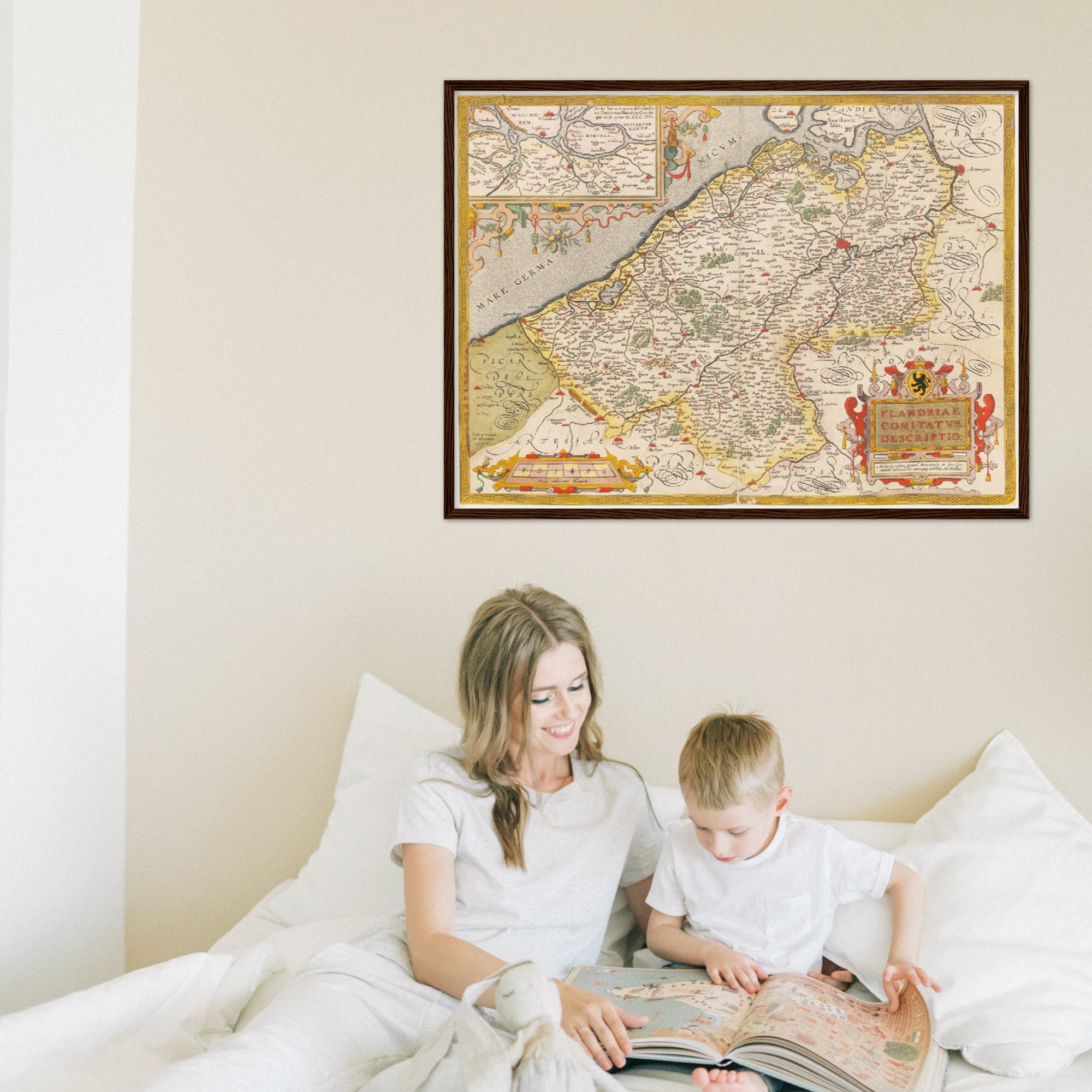 Historical Map Flanders Around 1609 - Etsy