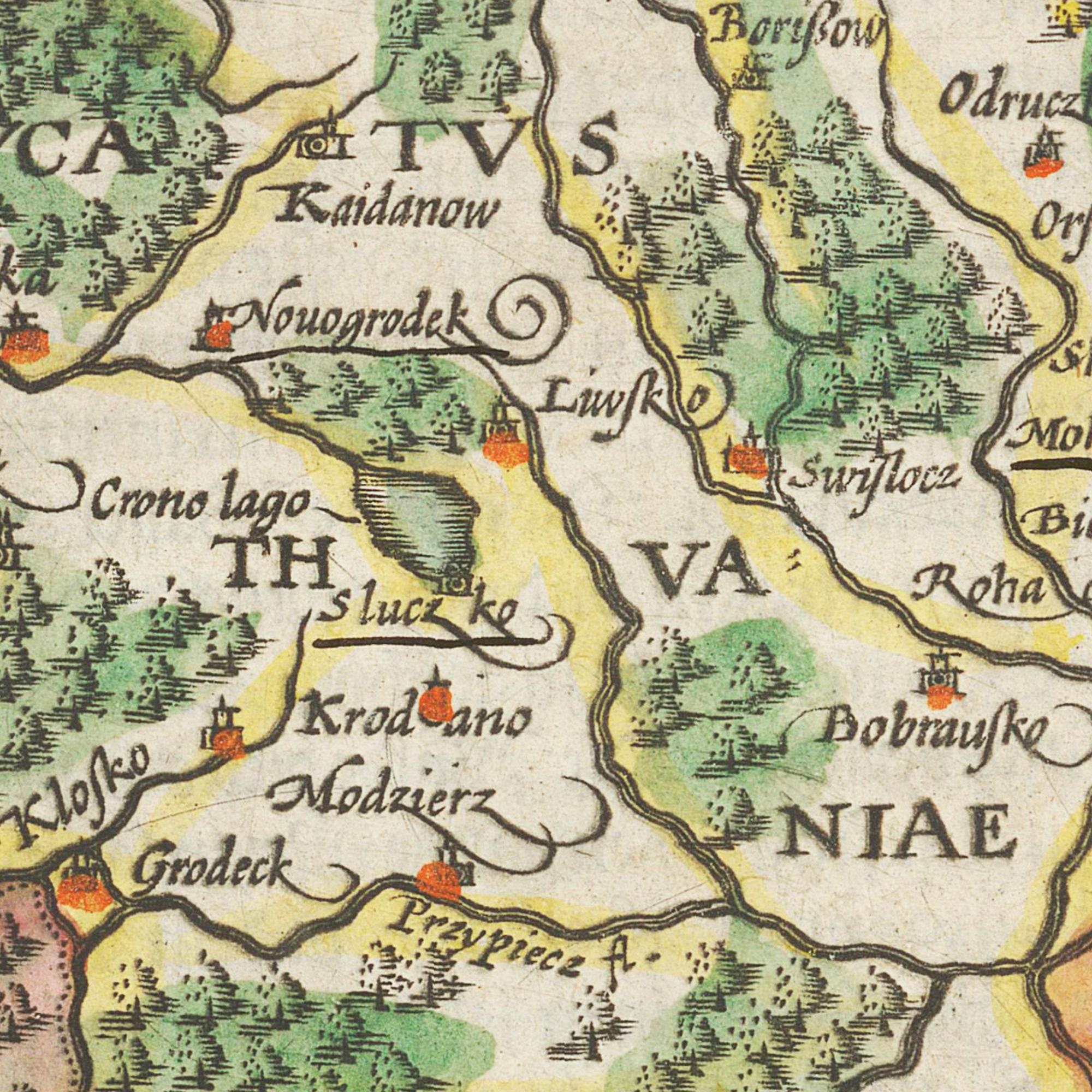 Historical Map of Lithuania Around 1609 - Etsy