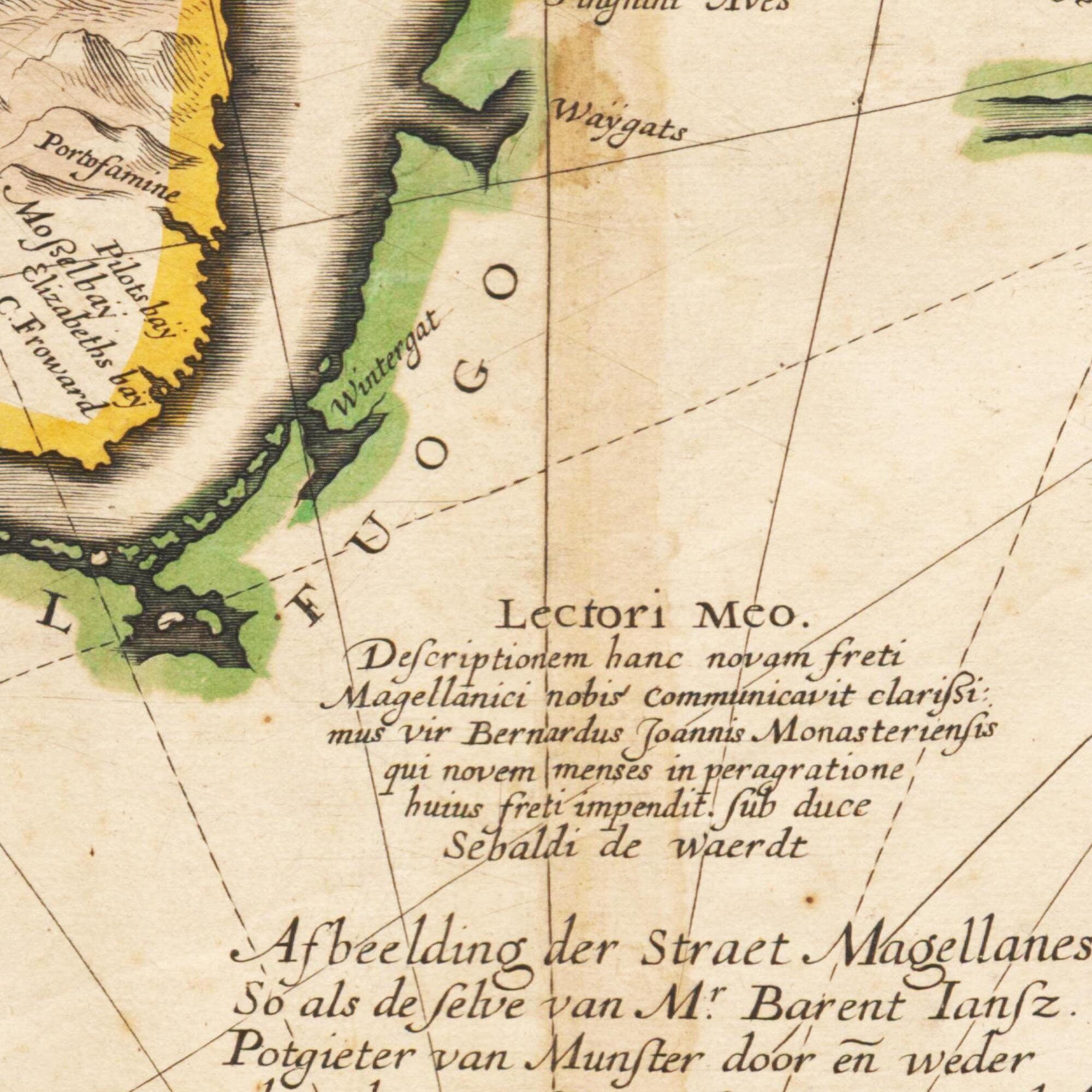 Historical Cape Horn Map Around 1694 - Etsy