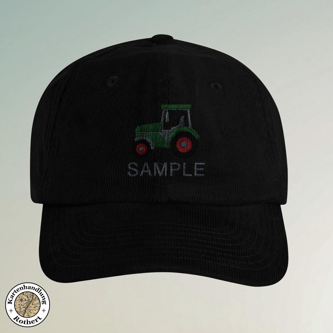 Cord Cap With Personalized Tractor Embroidery Fendt, John Deere, Deutz ...
