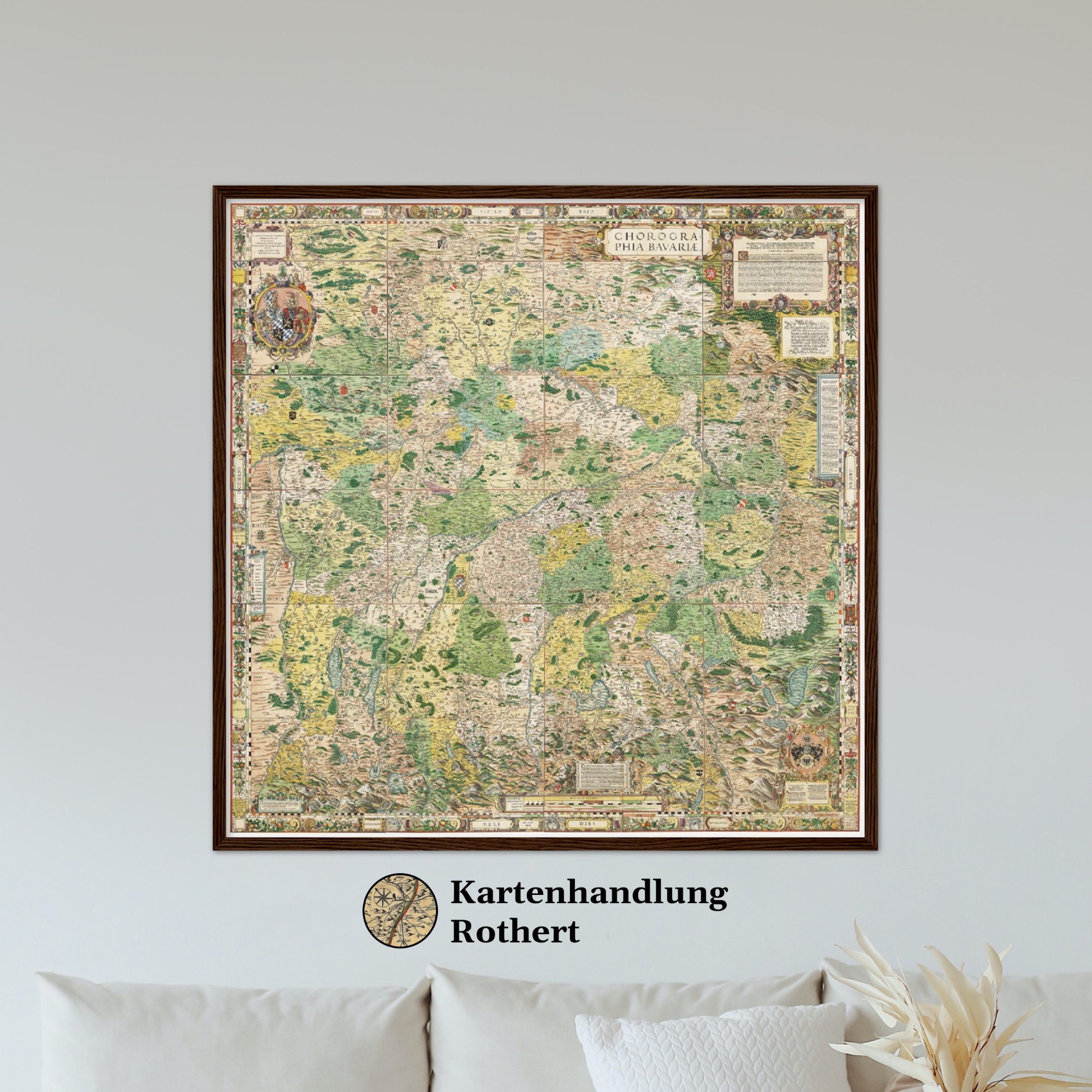 Historical Map of Bavaria Around 1568 - Etsy