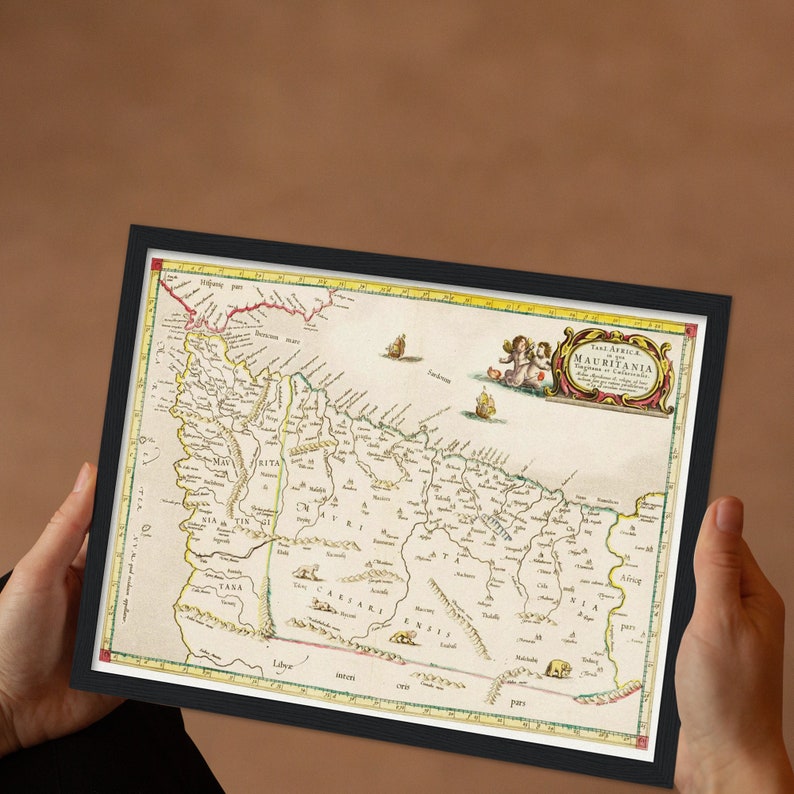Historical Map of Mauritania Around 1704 - Etsy