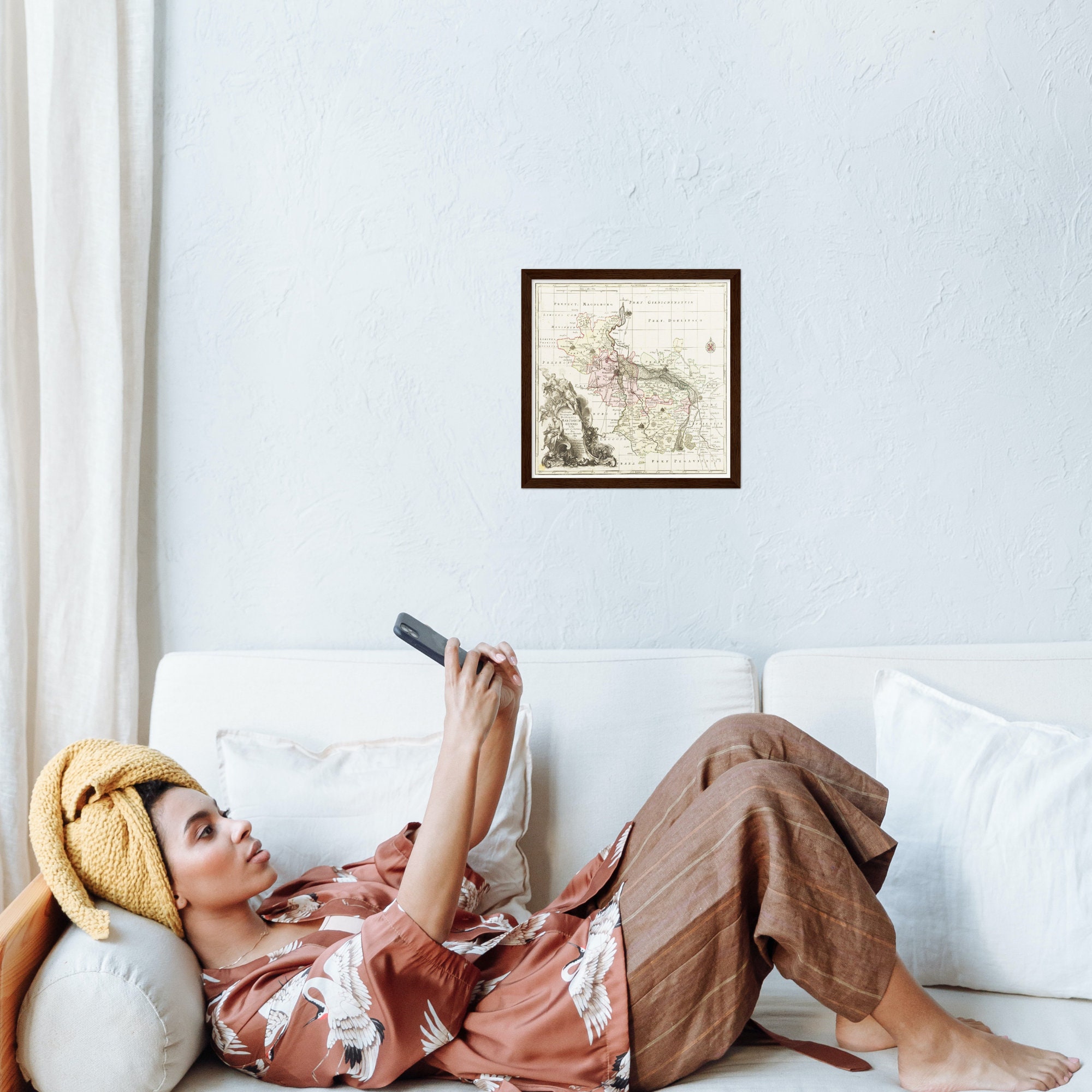 Historical Map of Merseburg Around 1750 - Etsy