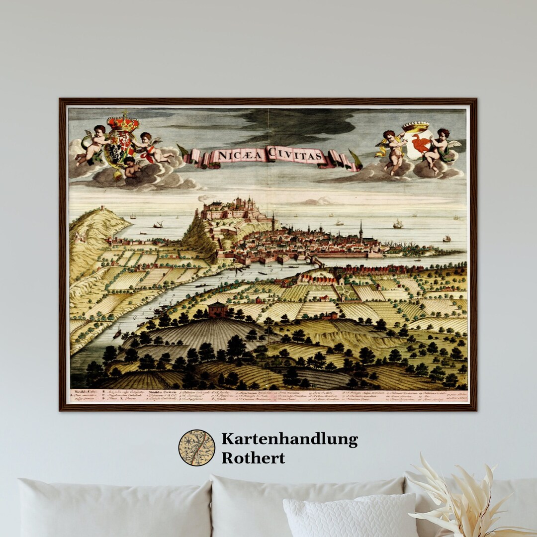 Historical City View of Nice Around 1700 - Etsy