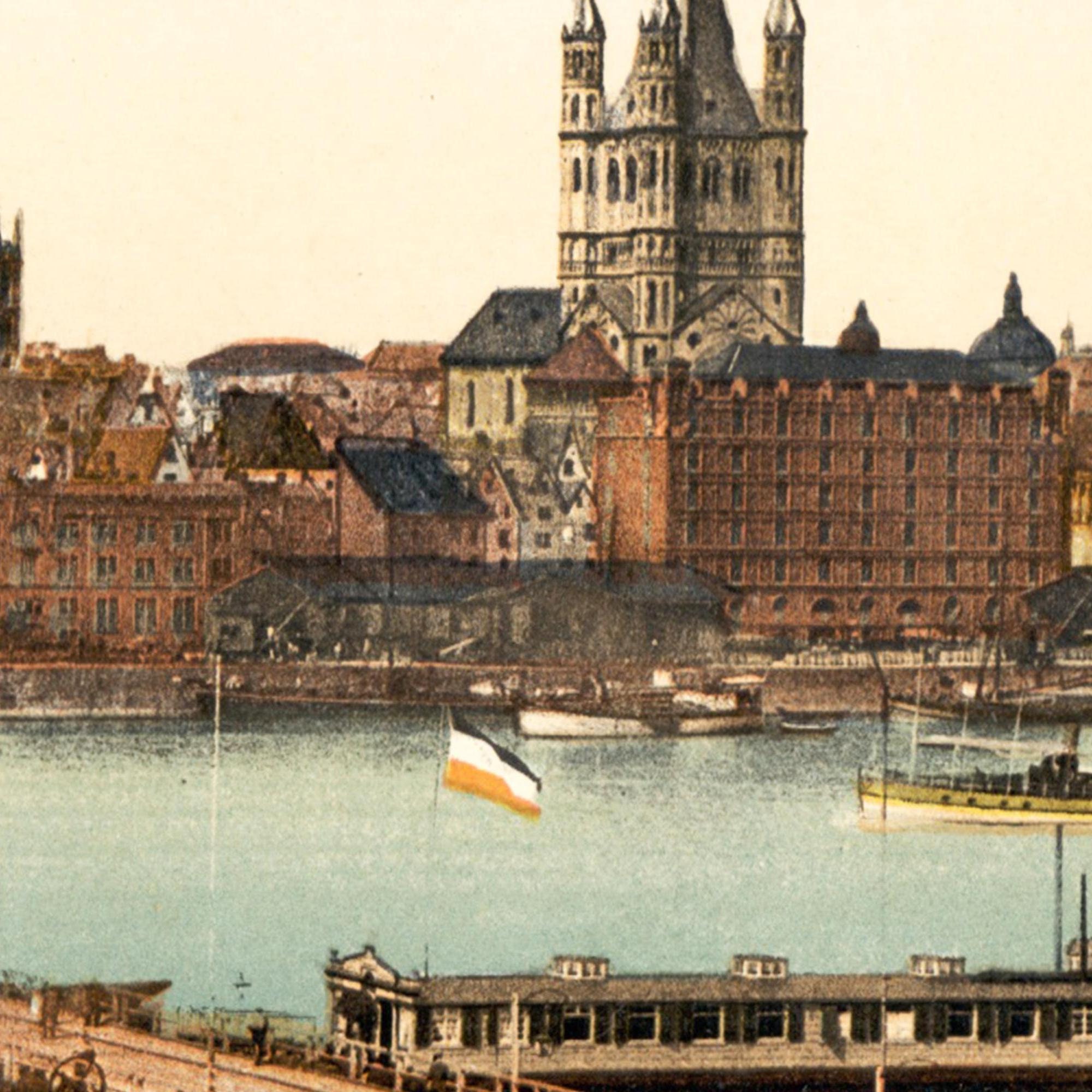 Historical View of Cologne Around 1895 - Etsy