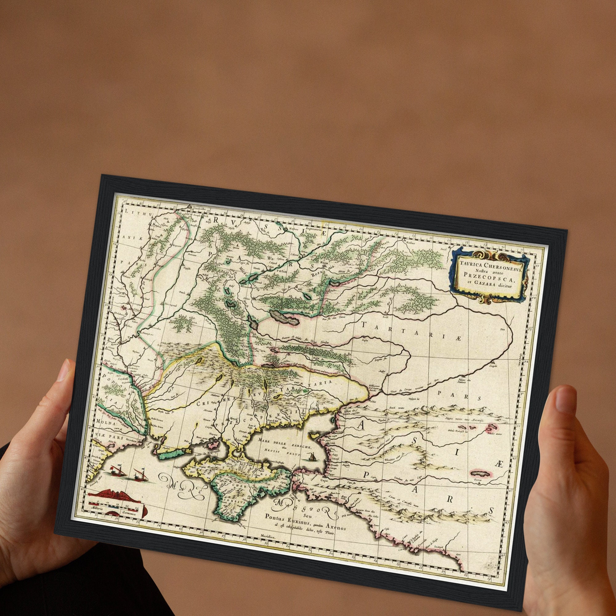 Historical Map of Ukraine From 1647 High Quality Print - Etsy