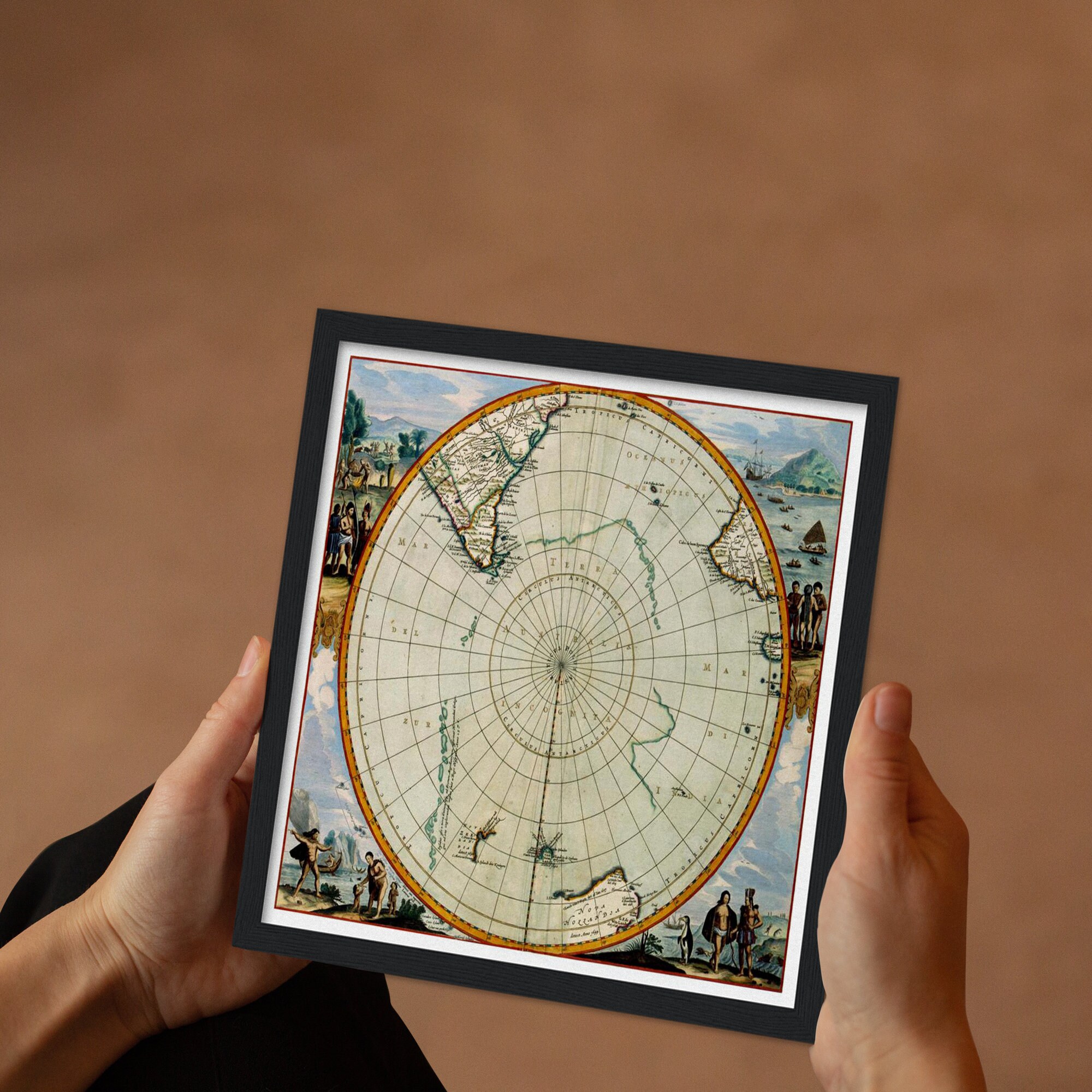 Historical Map of Antarctica Around 1690 - Etsy