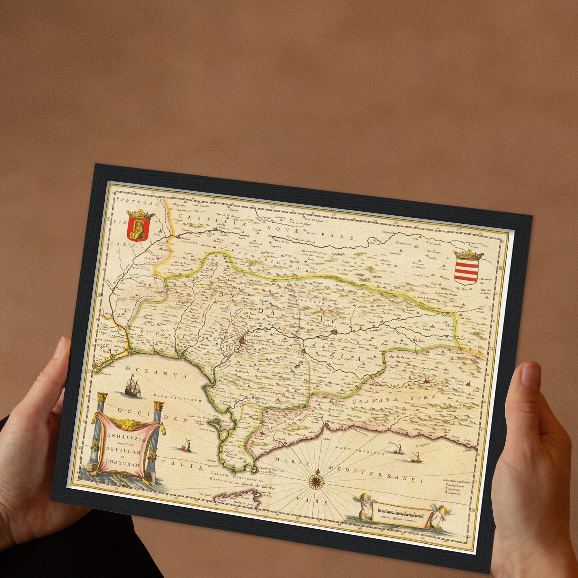 Historical Maps of Andalusia Around 1635 - Etsy