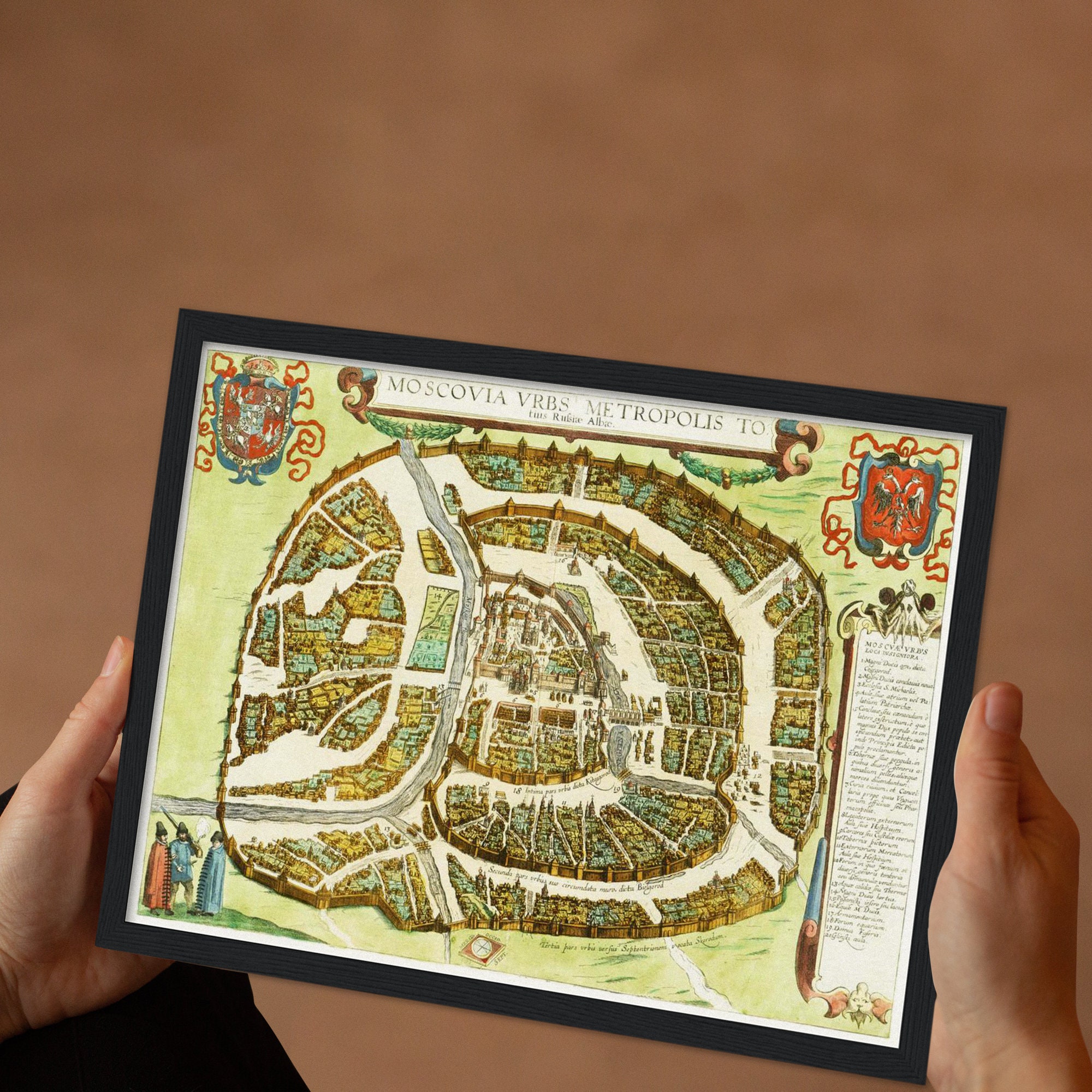 Historical City Map Moscow Around 1612 - Etsy
