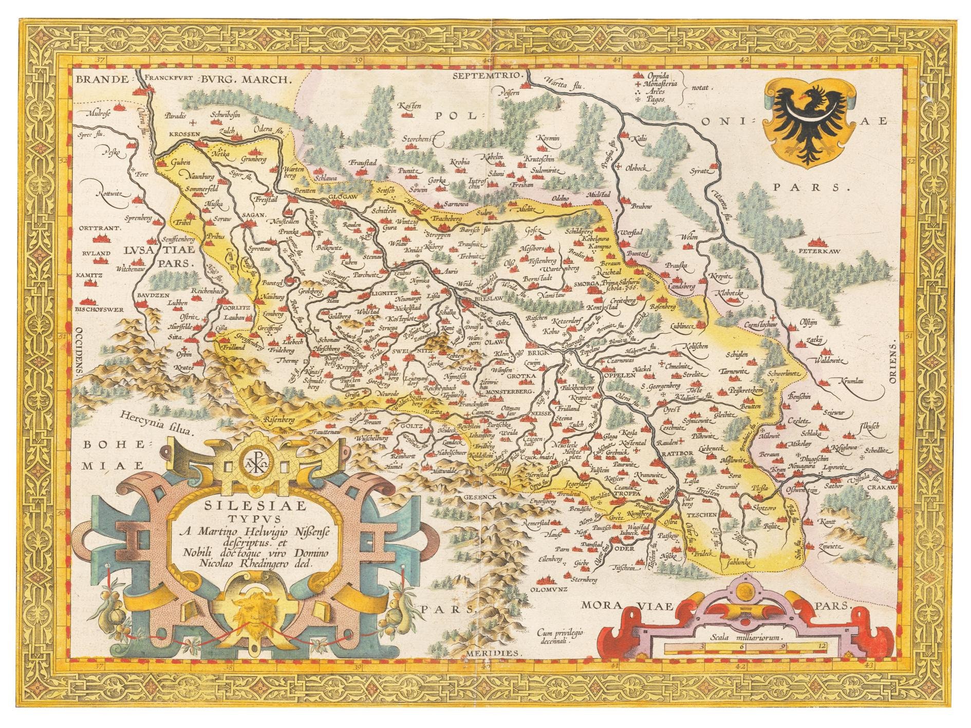 Historical Map of Silesia Around 1609 - Etsy