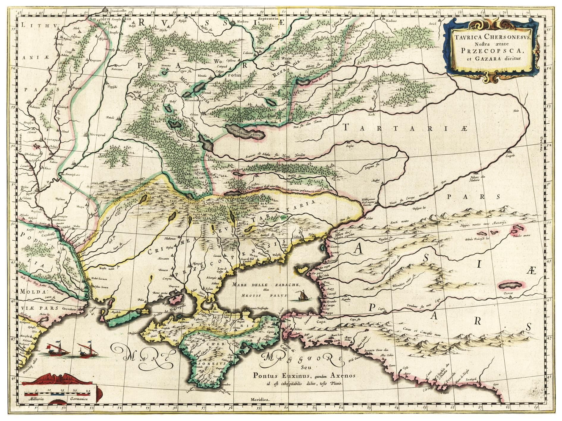 Historical Map of Ukraine From 1647 High Quality Print - Etsy