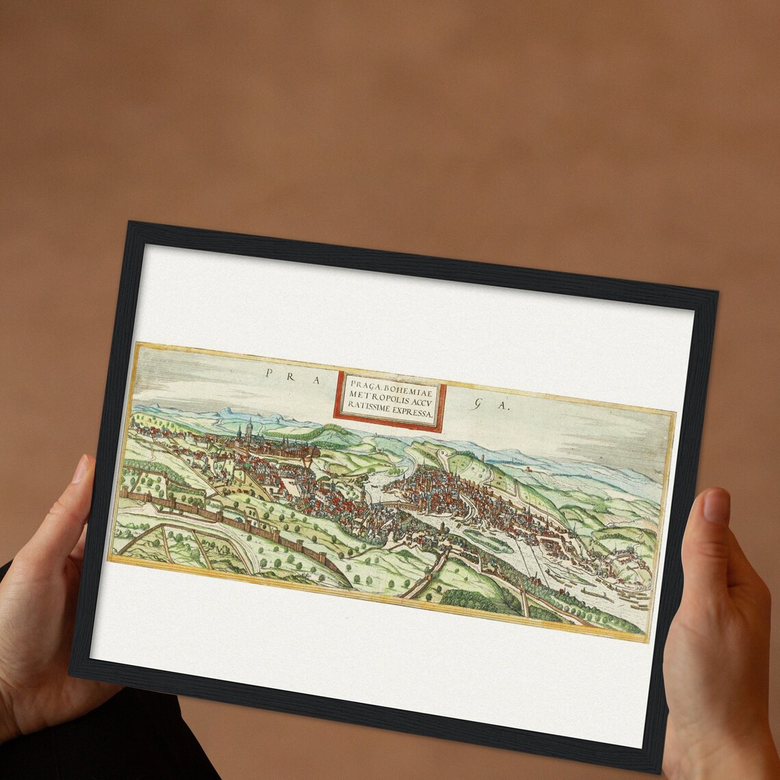 Historical City View Prague Around 1580 - Etsy
