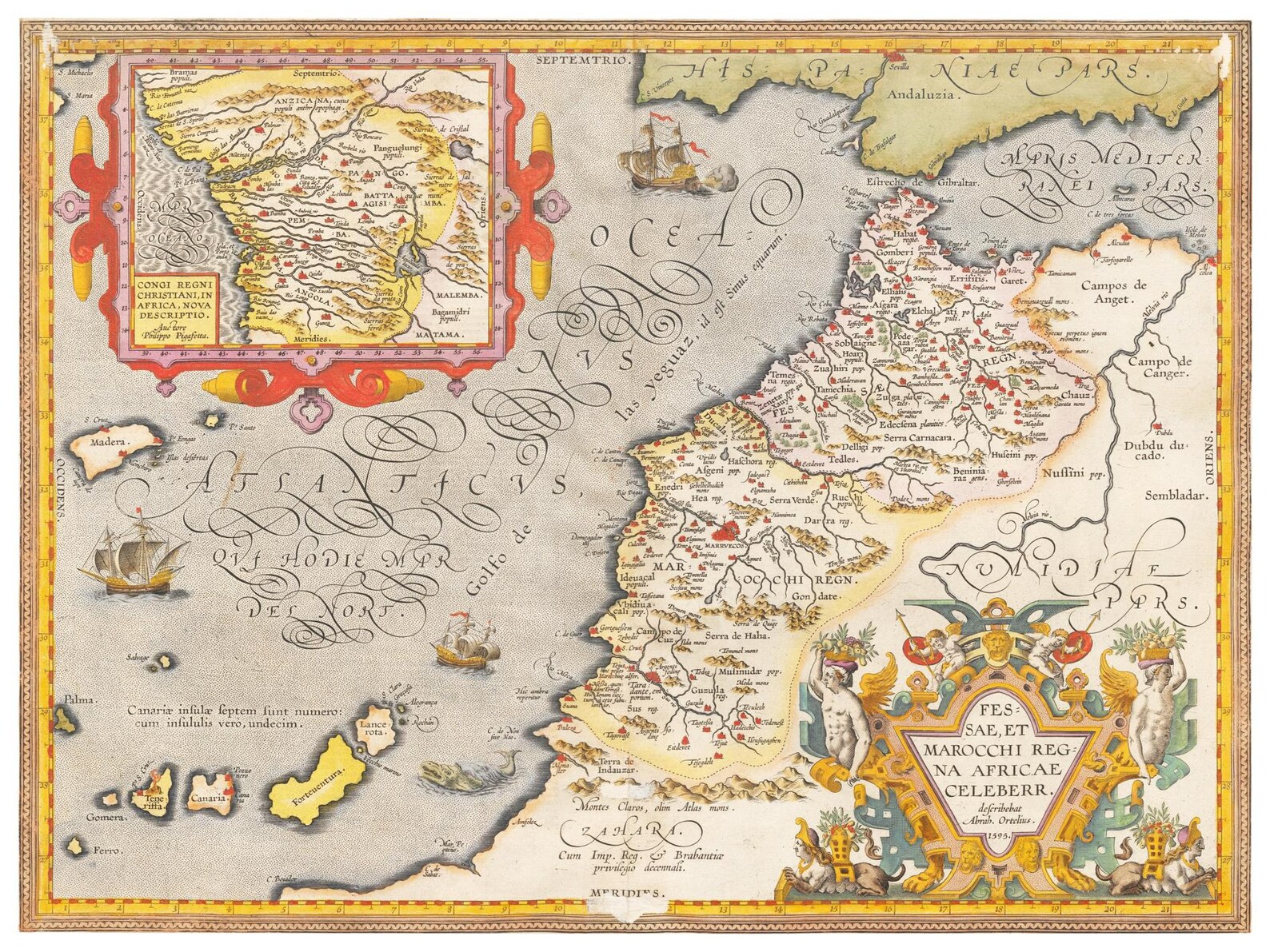 Historical Morocco Map Around 1609 - Etsy