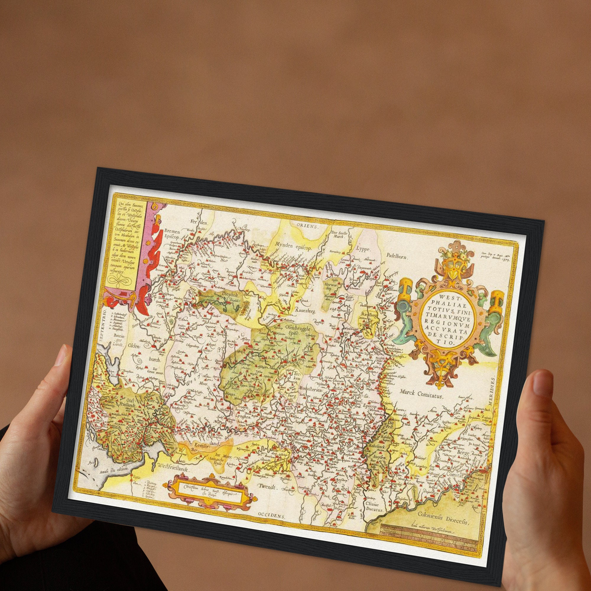 Historical Map of Westphalia Around 1609 - Etsy